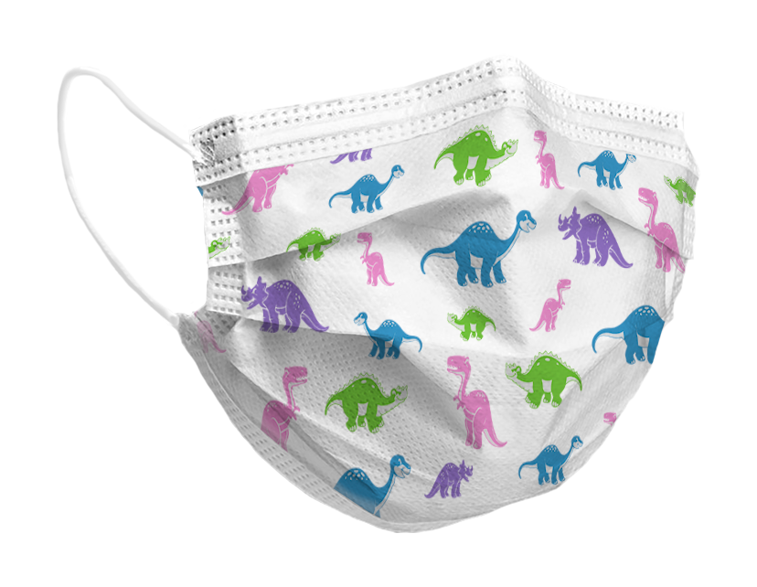 PRIMAGARD PRIMASAURUS Ear Loop ASTM Level 1 Mask for Children - 50 Mas ...
